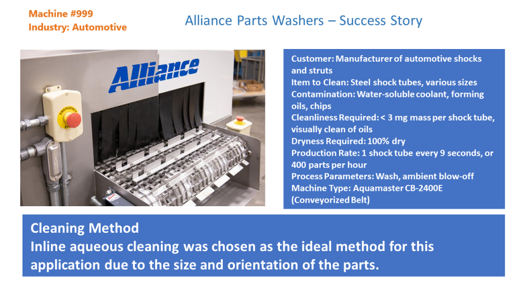 Alliance Parts Washers for Shocks and Struts | Dempsco, Inc.